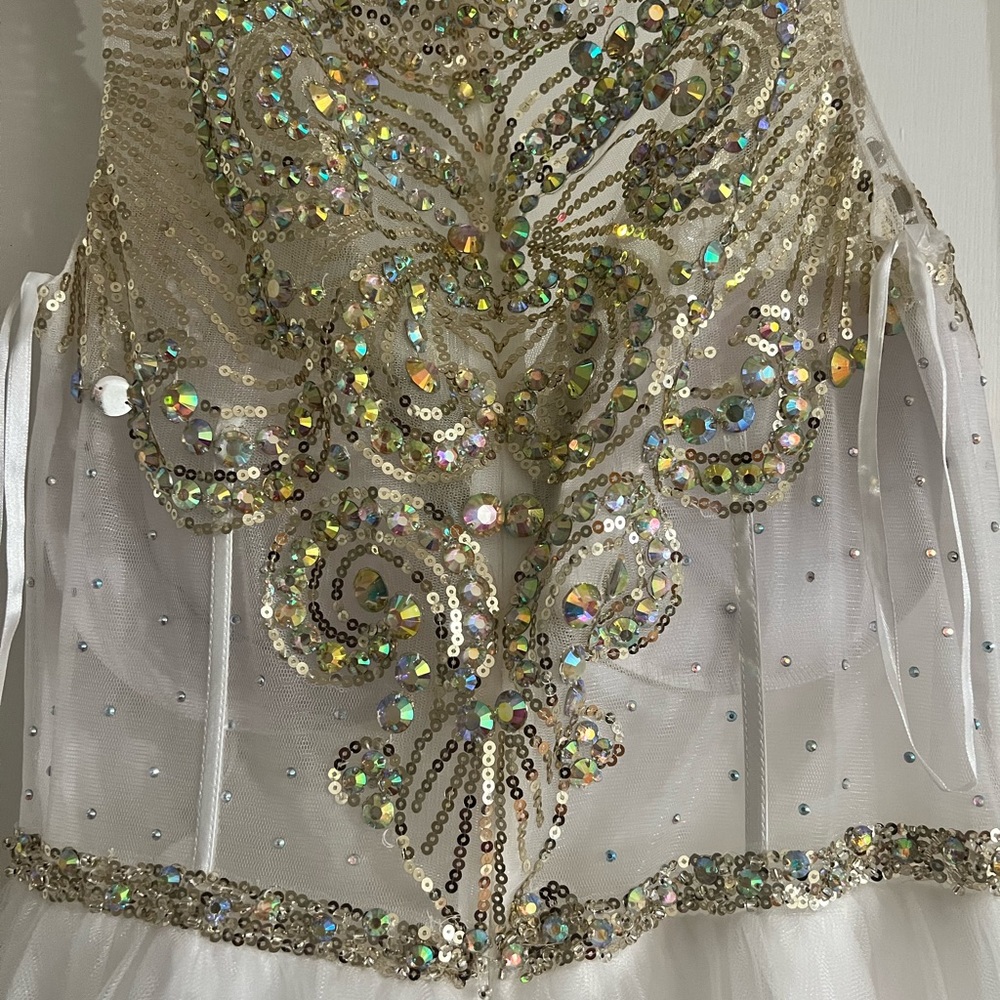 Beautiful White Pageant Gown - Gem